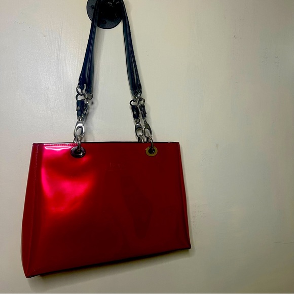 Beijo | Bags | Beijo Red Patent Tote Bag Nwt | Poshmark